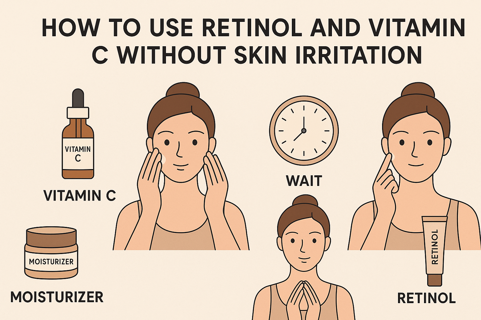 How to Use Retinol and Vitamin C Without Skin Irritation